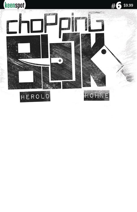 Chopping Block 6 Blank Sketch Cover Fresh Comics