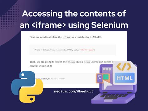 Accessing Inside Of An Iframe Using Selenium Python By Bee Kurt Medium