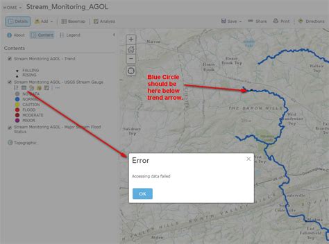 Accessing Data Failed Error In Arcgis Online Esri Community