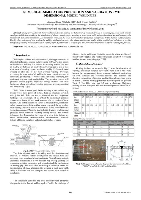 Pdf Numerical Simulation Prediction And Validation Two Dimensional
