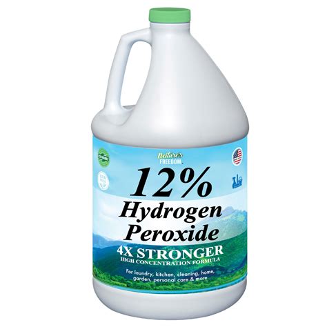 Natures Freedom 12 Hydrogen Peroxide Food Grade H2o2 And Purified