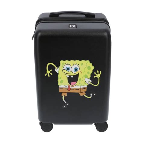 Ful Nickelodeon Spongebob 22 5carry On Luggage Black Ulml0003 001