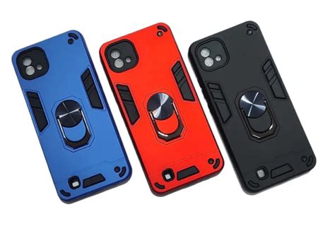 Realme C21y Hard Silicone Armour Back Cover With Finger Ring Back Daraz Lk