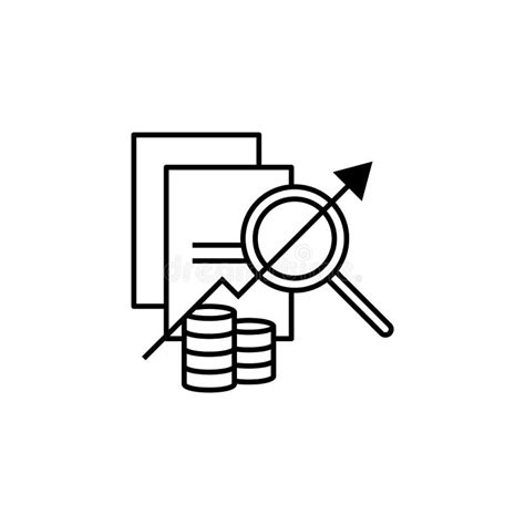 Document Data Analysis Database Search Icon Element Of Data