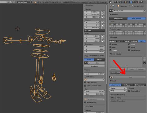 Armature Can T Create New Pose Library Or Add New Poses To Existing Library Blender Stack