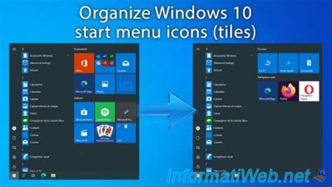 Organize Windows 10 Start Menu Icons Tiles Windows Tutorials