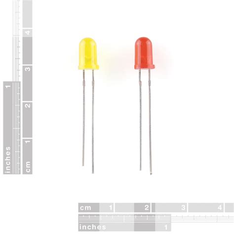 Led Assorted 10 Red 10 Yellow 20 Pack Com 10049 Sparkfun