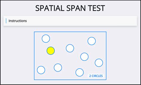 Spatial Span Test The Participant Is Shown A Sequence Of Yellow Download Scientific Diagram