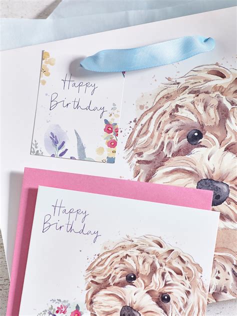 Buy White Cockapoo T Bag And Card Set From The Next Uk Online Shop