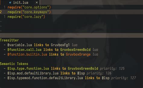 semantic highlighting not applied to any first line containing require