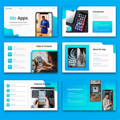 Mo Apps Mobile Applications Powerpoint Template Incl Mobileapp