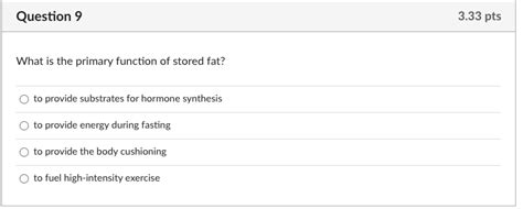 What Is The Primary Function Of Stored Fat To