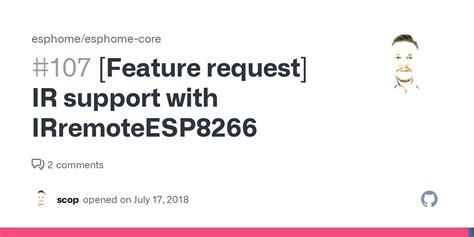 [feature request] ir support with irremoteesp8266 · issue 107