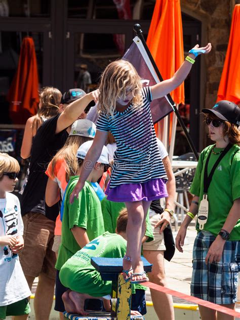 Slacklining Editorial Photography Image Of Rocky Male 42061782