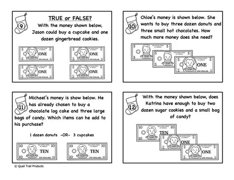 Christmas Bakery Math Task Cards