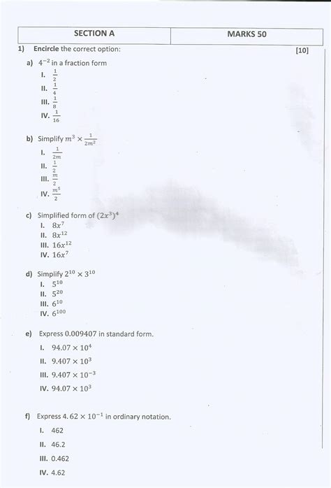 Mathematics Past Paper Grade 8 Tcspgnn