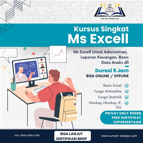 Kuasai Dasar Dasar Ms Excel Hanya Dalam 5 Jam Rumah Belajar Komputer Privat Ymii