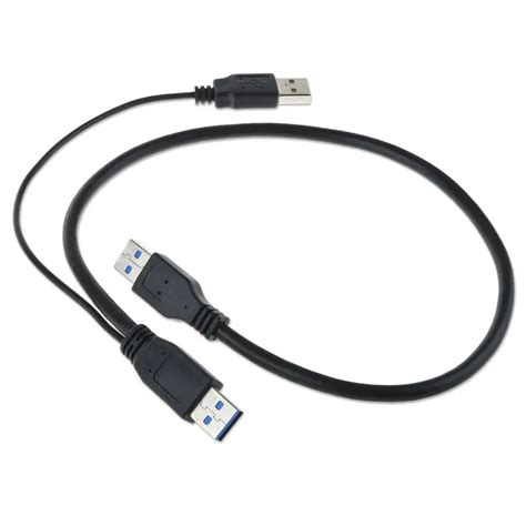 USB Power Y Cable A Male To USB Male For External Hard Disk In Computer Cables
