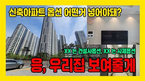 신축아파트 옵션 너무비싸 어떻게 넣어야할까 공인중개사가 얘기하는 필요한 옵션 선택하는법 Ep57 신축아파트옵션 아파트청약 아파트옵션 Youtube