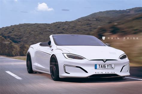 Tesla Model S Convertible Rendered Could Make Up For The Tesla