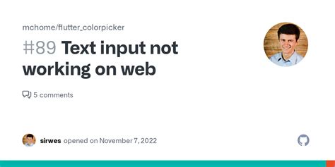 text input not working on web · issue 89 · mchome flutter colorpicker