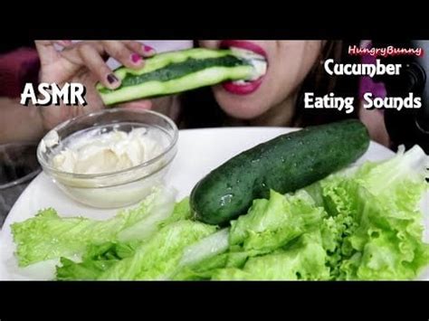 Asmr Sucking Cucumber Eating And Licking Crunchy Cucumber Mouth