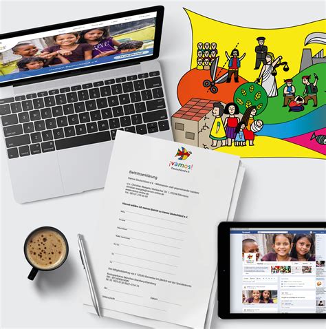 Corporate Design – Vamos Deutschland e.V. – NeueWelten Design