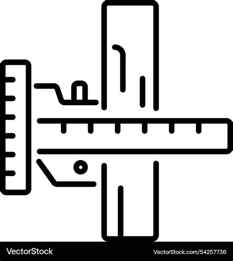 T Ruler Royalty Free Vector Image Vectorstock