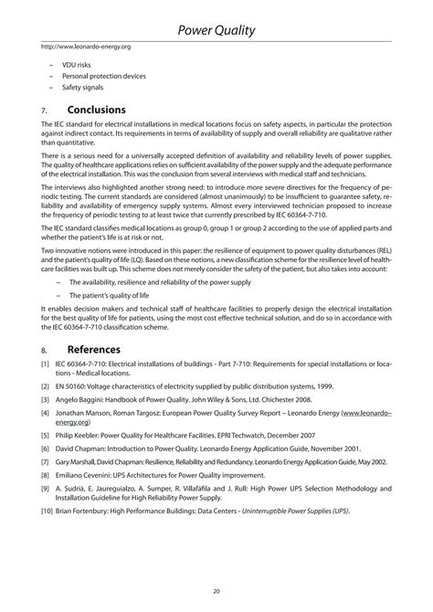 Classification Of Electrical Installations In Healthcare Facilities Pdf