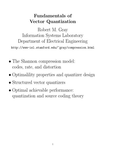 Pdf Fundamentals Of Vector Quantization Dokumen Tips