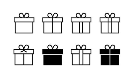기프트 박스 아이콘 세트입니다 스톡 벡터 일러스트레이션 선물에 대한 스톡 벡터 아트 및 기타 이미지 선물 아이콘 개념 Istock