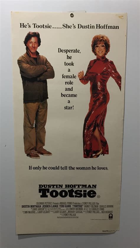 Electrifying tootsie poster brings iconic film charm alive