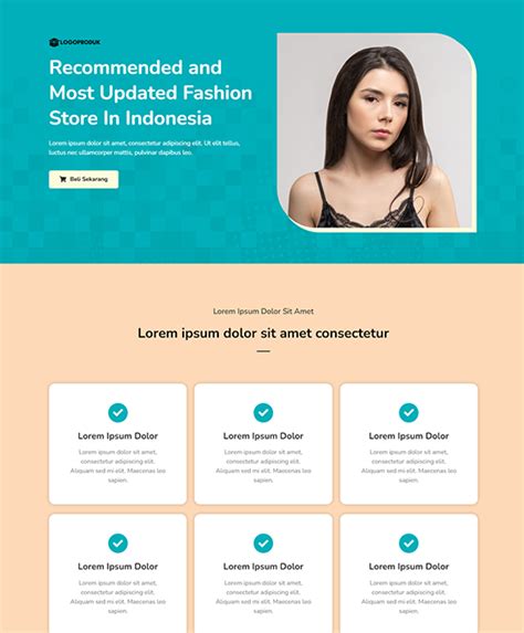 Contoh Landing Page Updated Produk Jasa