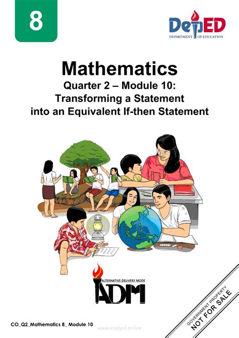 math 8 quarter 2 module 10 transforming a statement into an