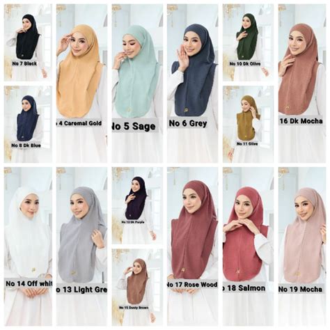 Sarung Khimar Bertali Cey Premium Shopee Malaysia