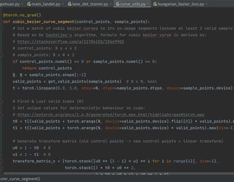 匈牙利匹配时时用到curve utils中的cubic bezier curve segment · issue 140