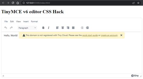 Css Hacks For Tinymce Beginners Tinymce