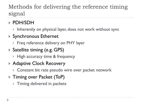 Ppt New Synchronization Metrics For Packet Networks Powerpoint
