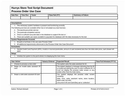 Use Case Documentation Template Lovely Sample Use Case Document