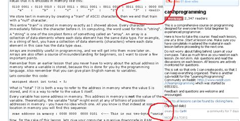 Lesson Introducing Arrays And Pointers Part One R Carlhprogramming