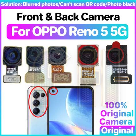 กล้องหลังด้านหน้าสำหรับ Oppo Reno 5 5g Cph2145ลึกหลังมาโครแบบกว้างพิเศษ