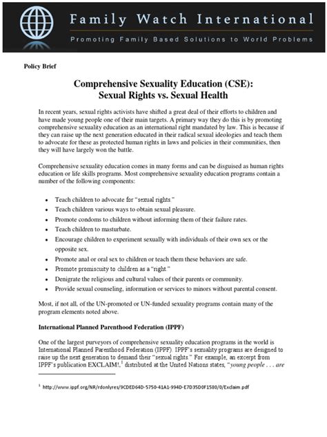 Comprehensive Sexuality Education Cse Sexual Rights Vs Sexual