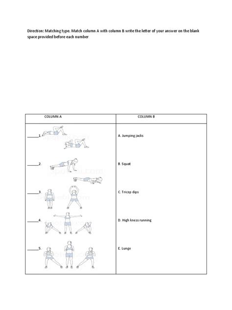 Matching Type Pdf