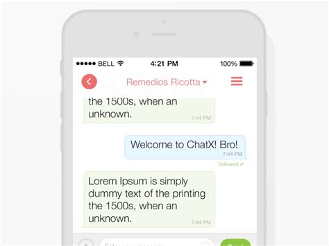 Chat Screen UX UI IOS App By Ramotion On Dribbble