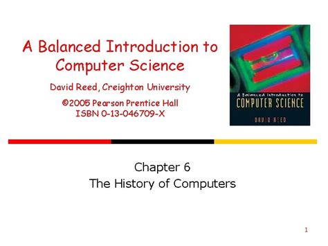 A Balanced Introduction To Computer Science David Reed