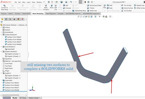 working with mesh files in solidworks hawk ridge systems