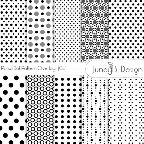 Polka Dot Patterns Dot Pattern Overlays Digital Black And Etsy 日本