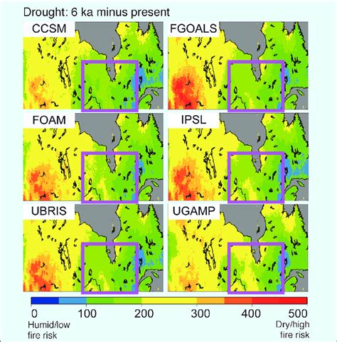 Spatial Distribution Of The Mean Drought Code Dc Unitless The