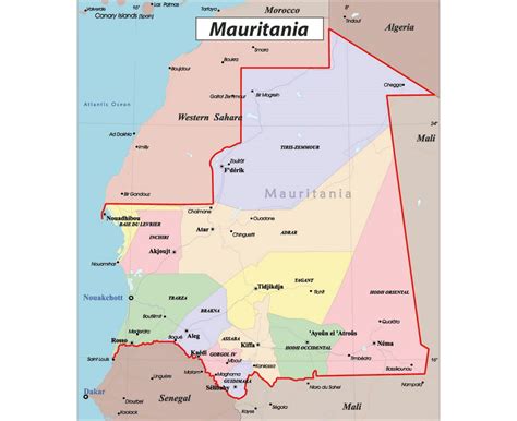 Maps Of Mauritania Collection Of Maps Of Mauritania Africa