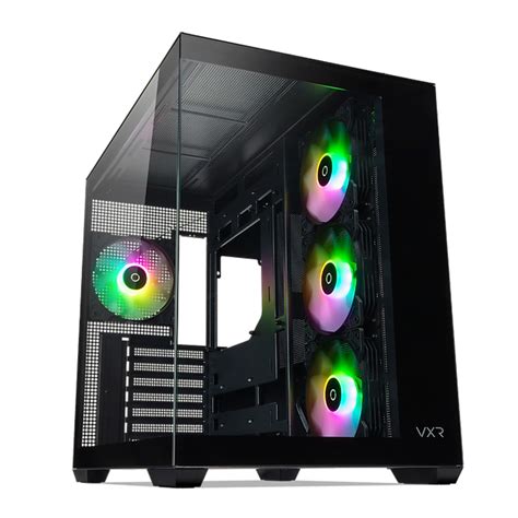 Tecware Vxr Evo Tg Atx Argb Gaming Pc Case Black White Shopee Malaysia